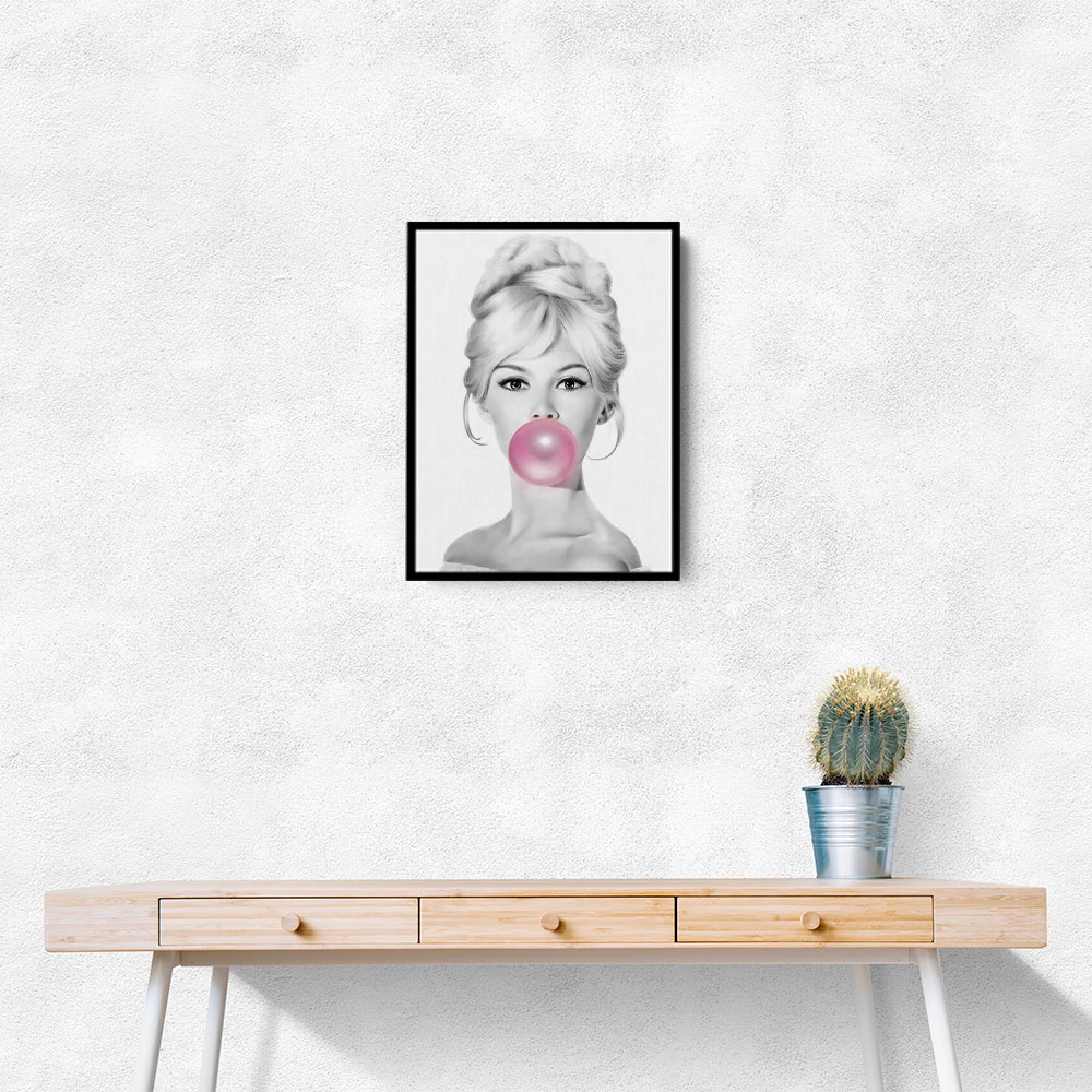 Brigitte Bardot Bubble Gum Wall Art